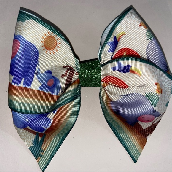 Hand Crafted | Accessories | Animal Hair Bow Elephant Hair Bow Toddler ...